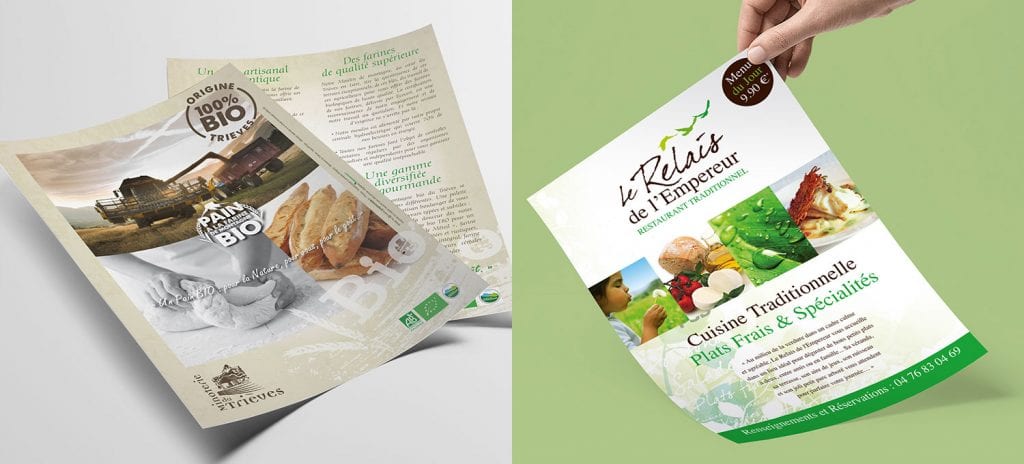 Création de vos flyers au design personnalisé à Grenoble et Lyon