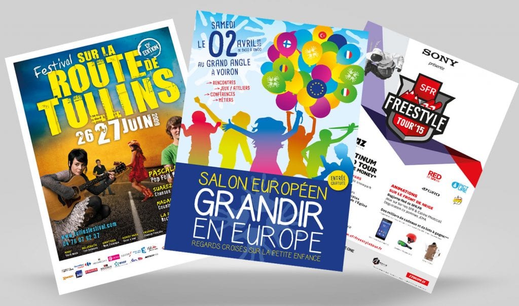 Création de vos flyers au design personnalisé à Grenoble et Lyon
